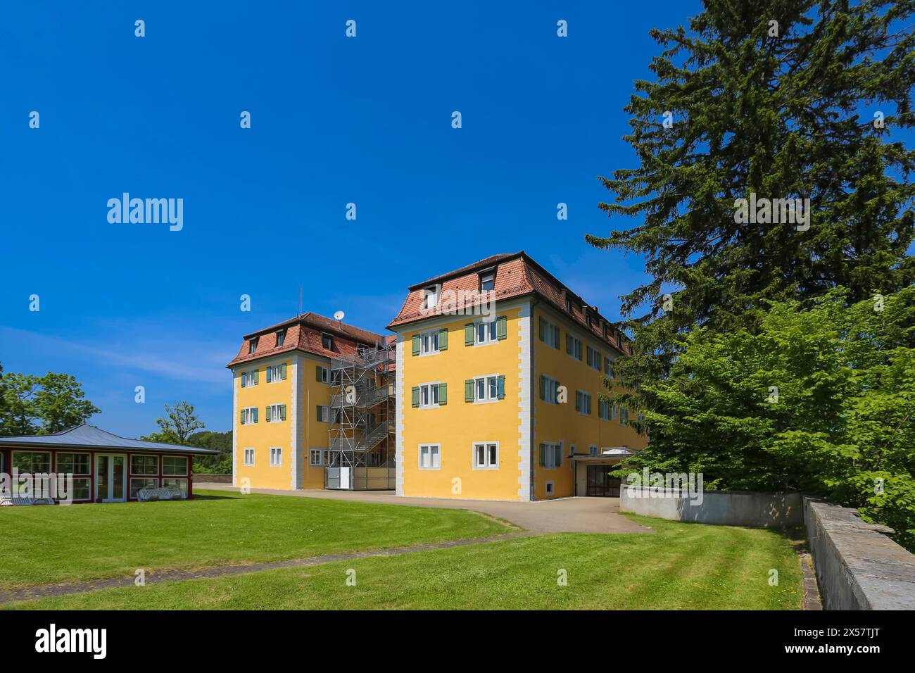 Grafeneck Castle, former hunting lodge of the Dukes of Wuerttemberg ...