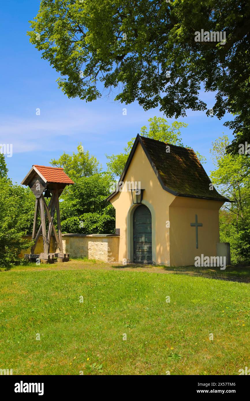 Death house on the western castle wall, Grafeneck Castle, small chapel ...