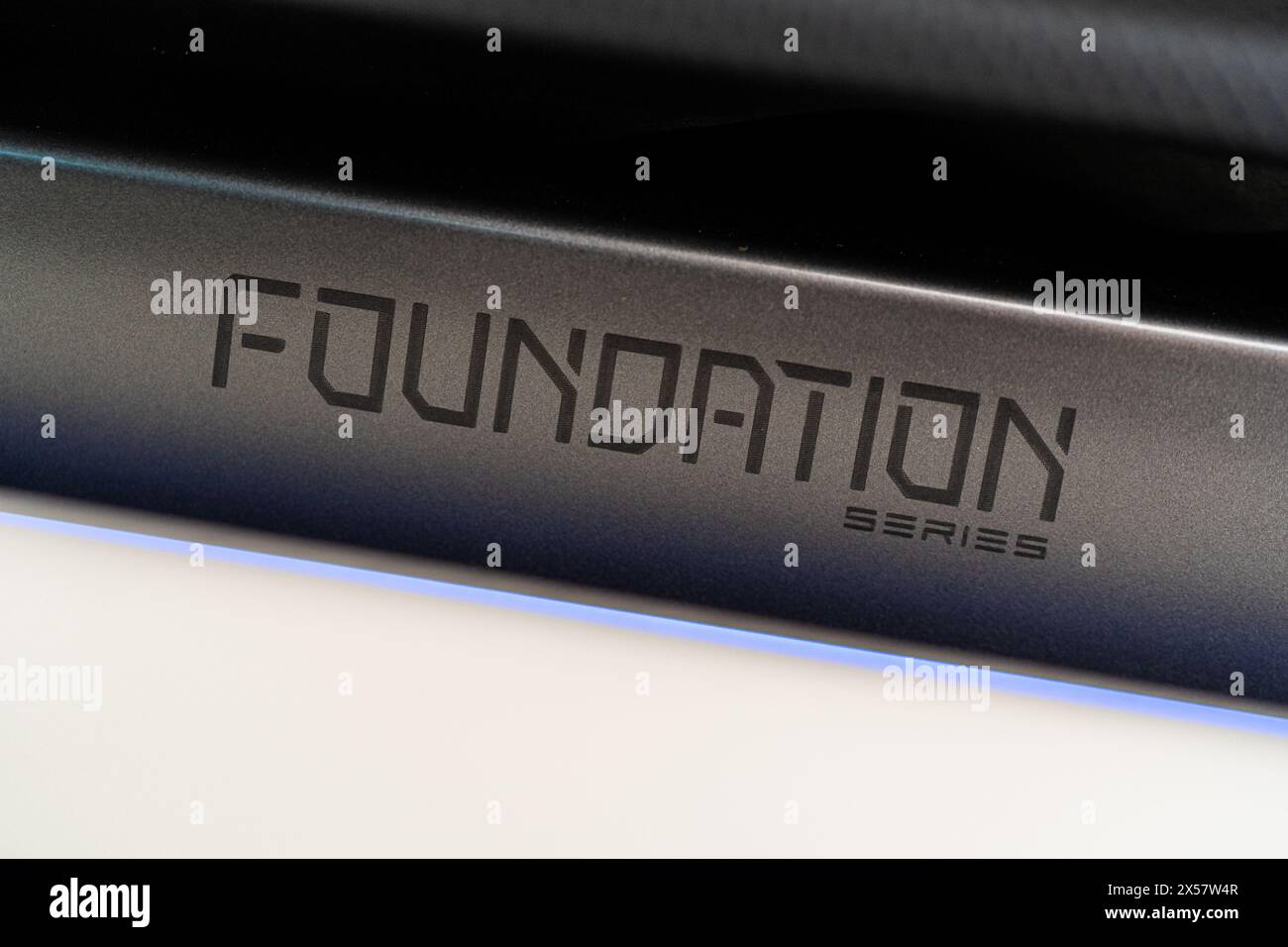Close-Up of the Foundation Series Label on a Tesla Cybertruck Stock ...