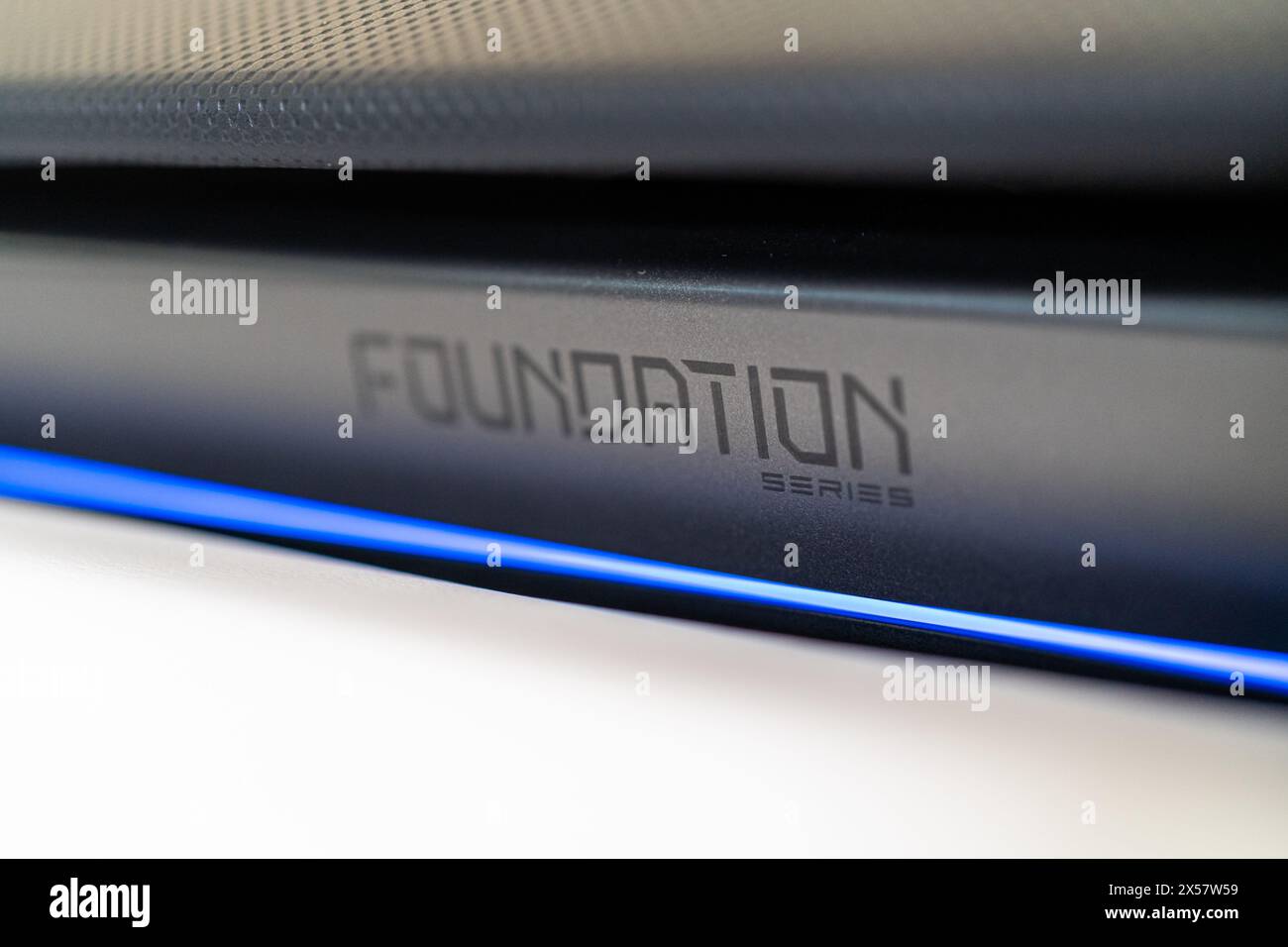 Close-Up of the Foundation Series Label on a Tesla Cybertruck Stock ...