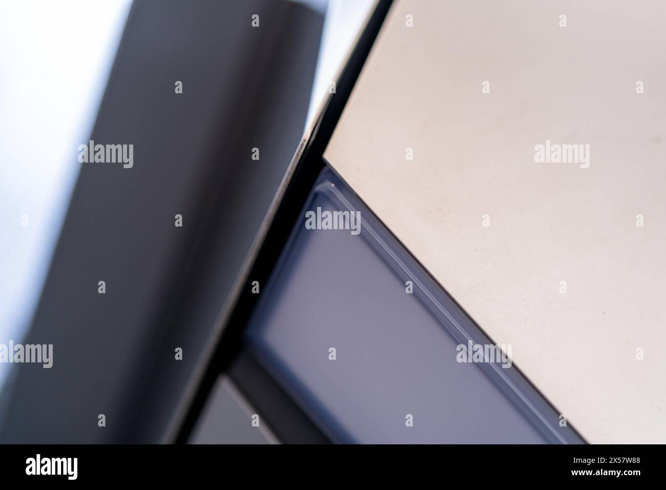 Minimalistic Detail of Tesla Cybertruck Exterior Stock Photo - Alamy