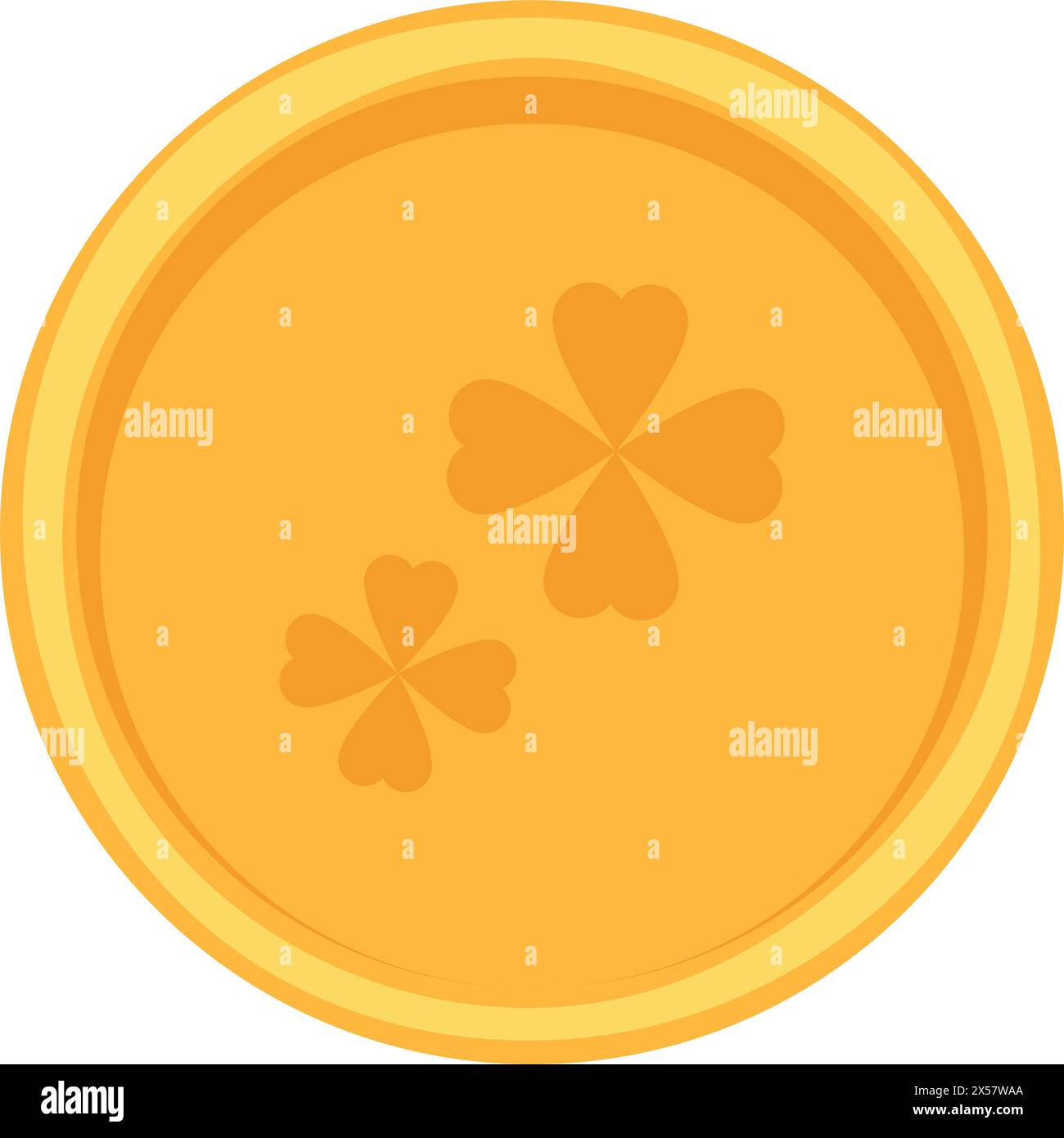 Golden coin icon Good luck symbol Vector Stock Vector Image & Art - Alamy