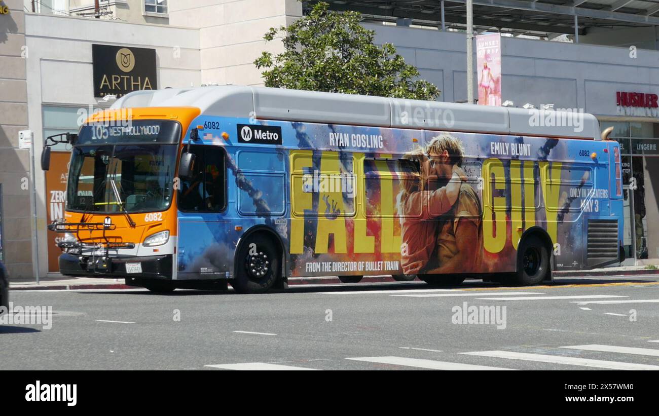 Los Angeles, California, USA 7th May 2024 The Fall Guy Movie Bus with ...