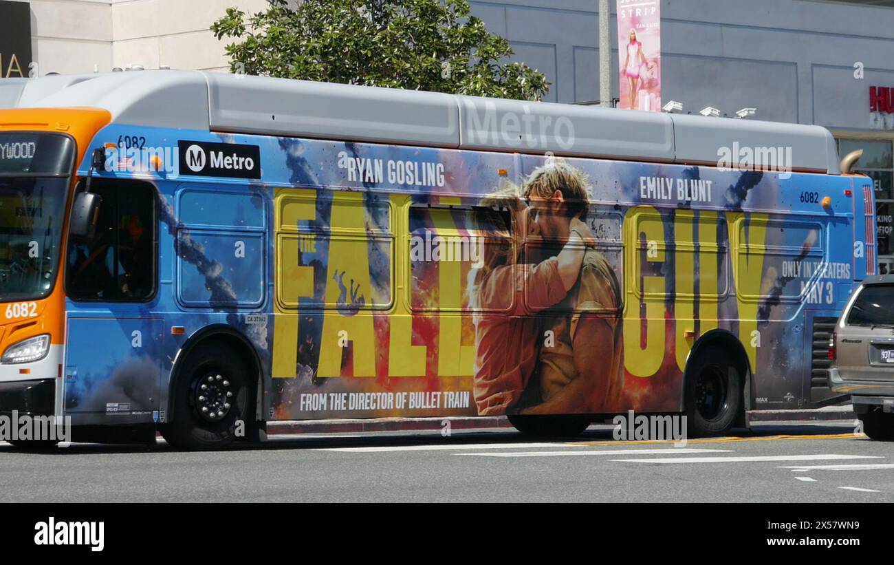Los Angeles, California, USA 7th May 2024 The Fall Guy Movie Bus with ...