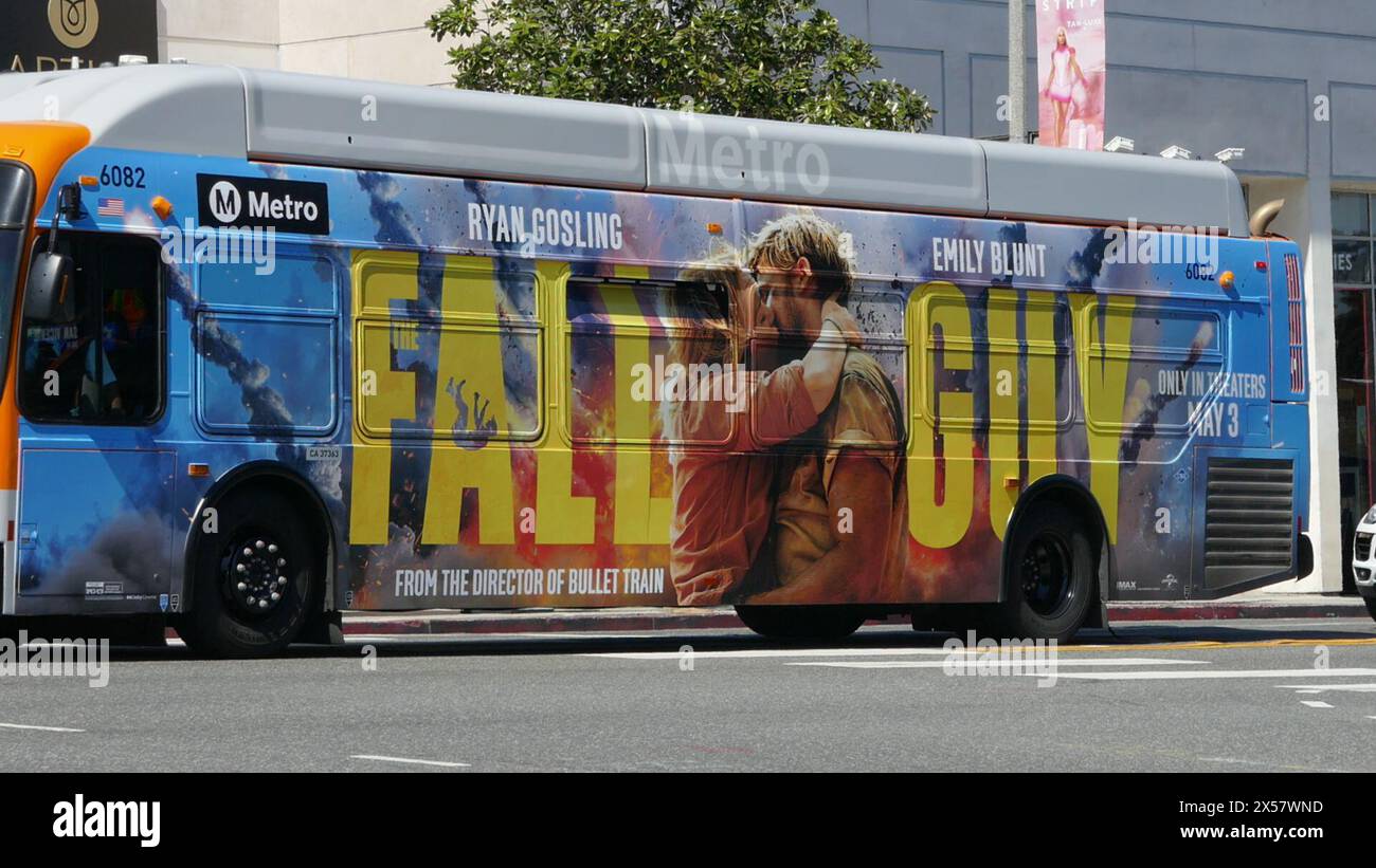 Los Angeles, California, USA 7th May 2024 The Fall Guy Movie Bus with ...
