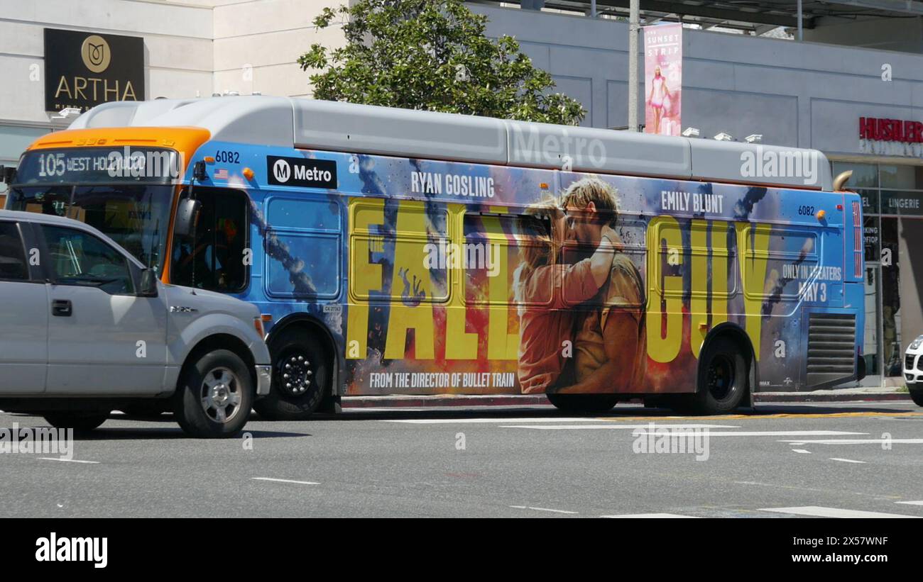Los Angeles, California, USA 7th May 2024 The Fall Guy Movie Bus with ...
