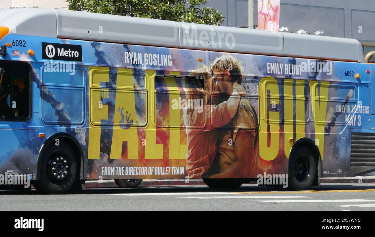 Los Angeles, California, USA 7th May 2024 The Fall Guy Movie Bus with ...
