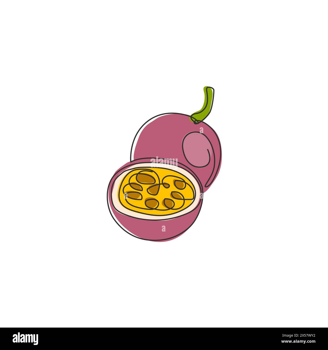 Fresh exotic fruits Stock Vector Images - Alamy