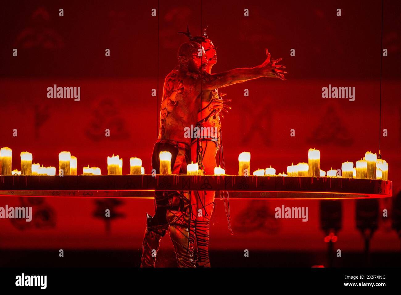 07 May 2024, Sweden, Malmö: Bambie Thug from Ireland with the song ...