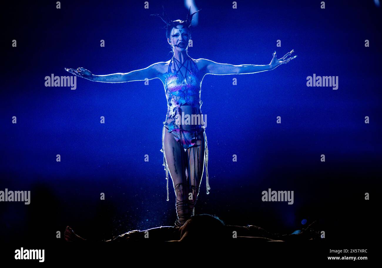 07 May 2024, Sweden, Malmö: Bambie Thug from Ireland with the song ...