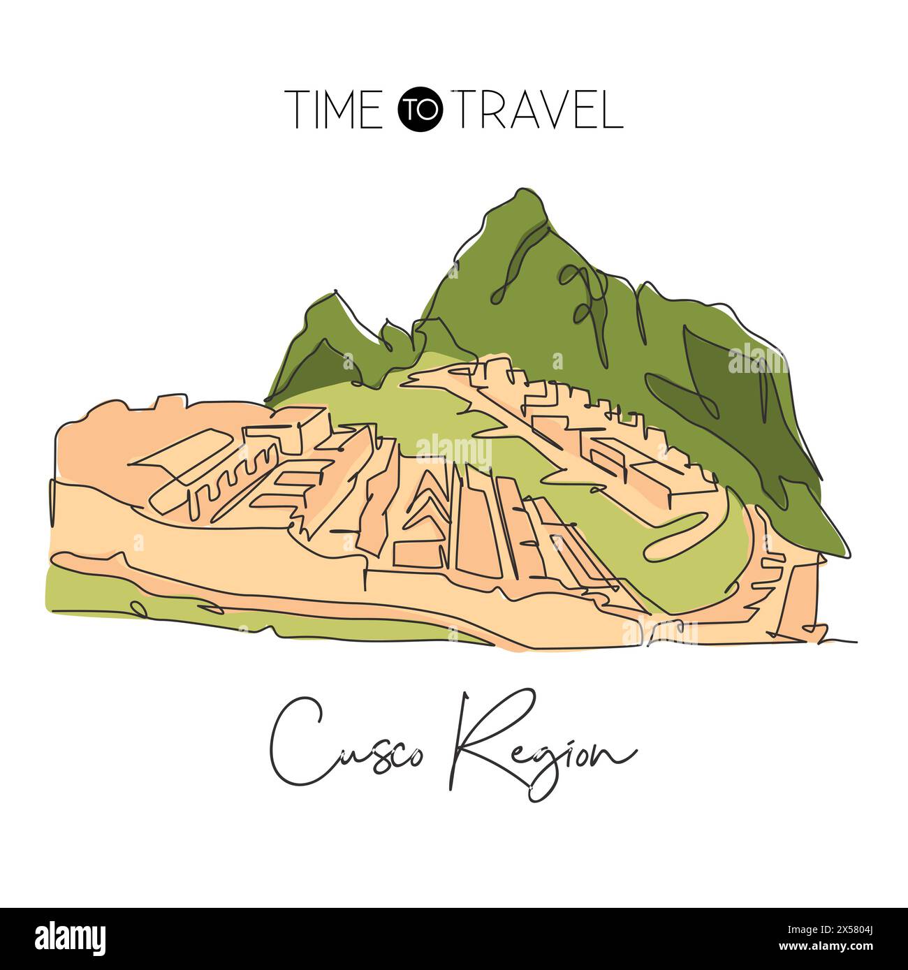 Inca stone wall Stock Vector Images - Alamy