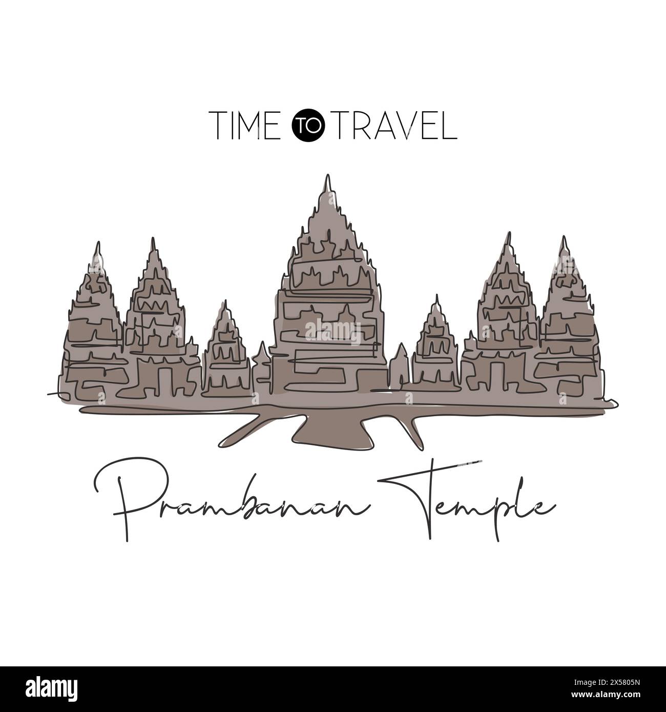 Prambanan temple jogja Stock Vector Images - Alamy