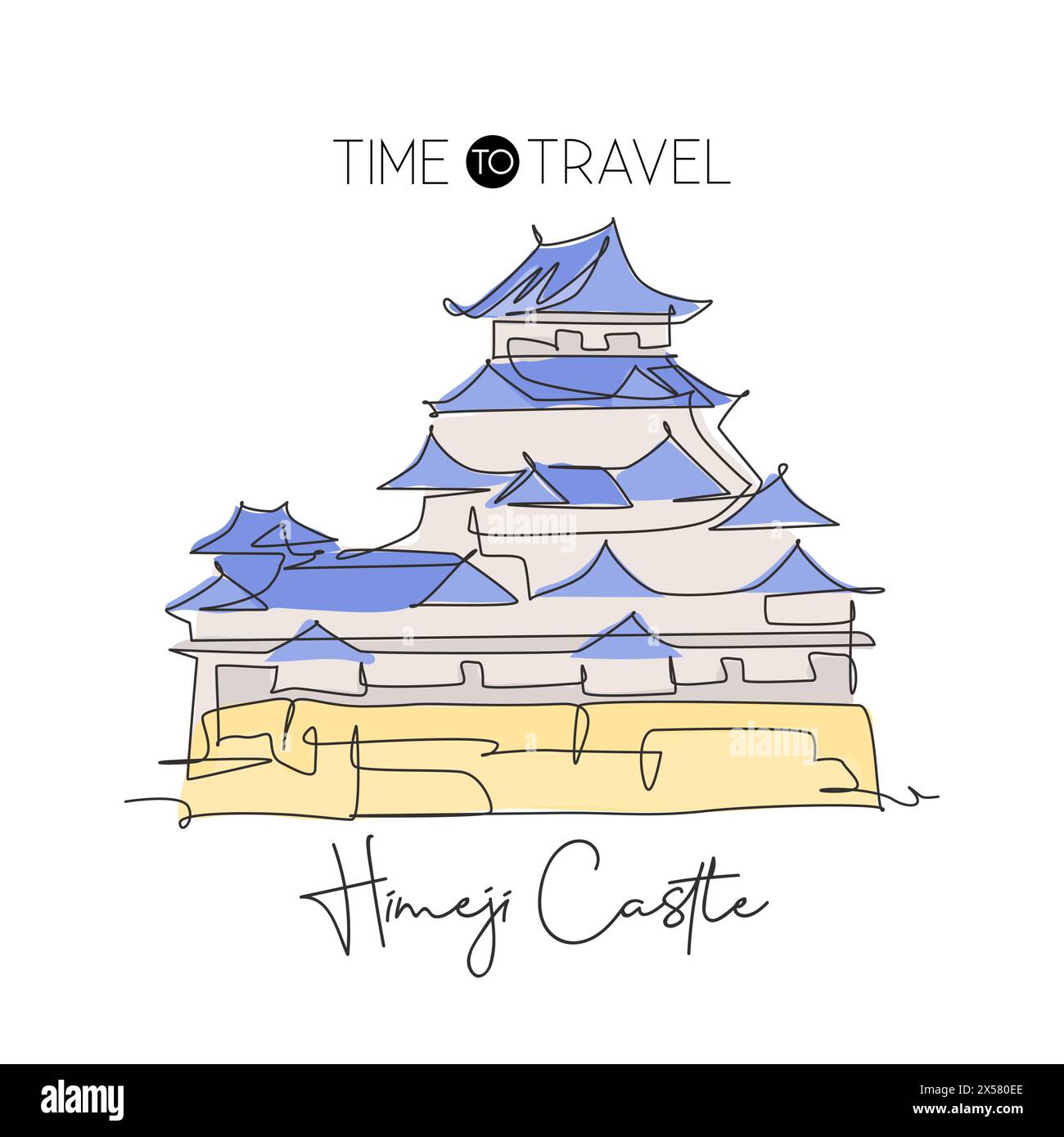 Tourist attraction in kyoto Stock Vector Images - Alamy