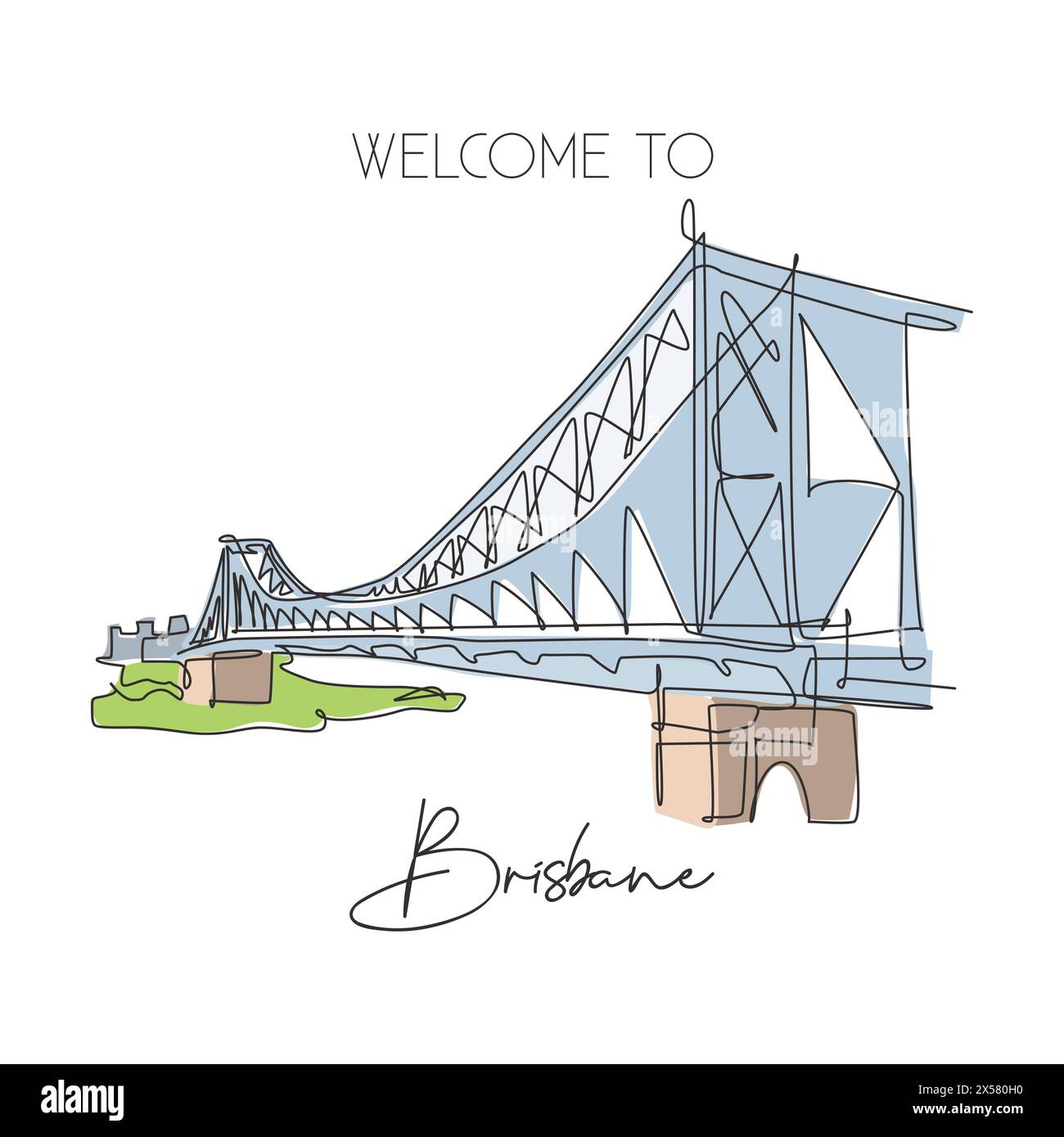 Beautiful view building in Stock Vector Images - Alamy