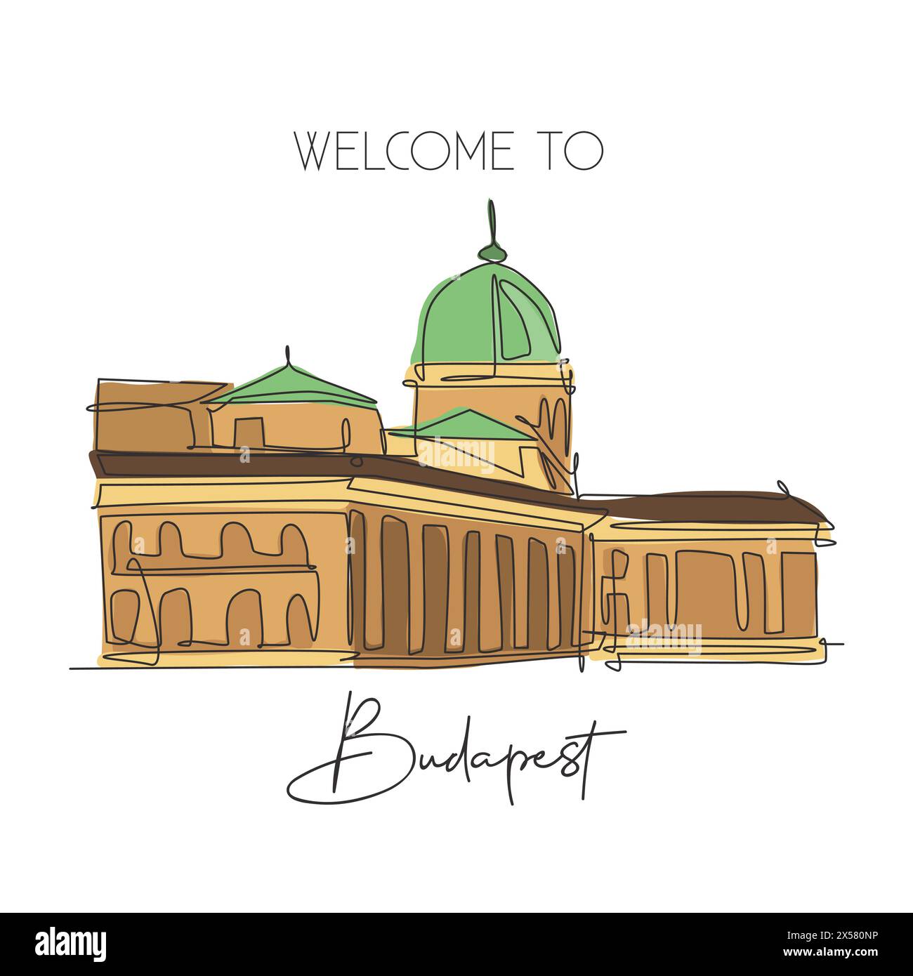 Pest monument Stock Vector Images - Alamy