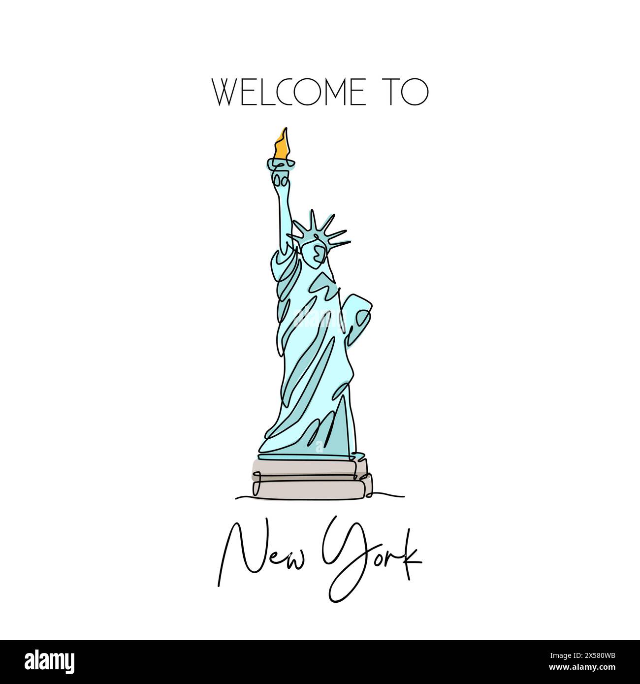 Symbol liberty in city Cut Out Stock Images & Pictures - Alamy