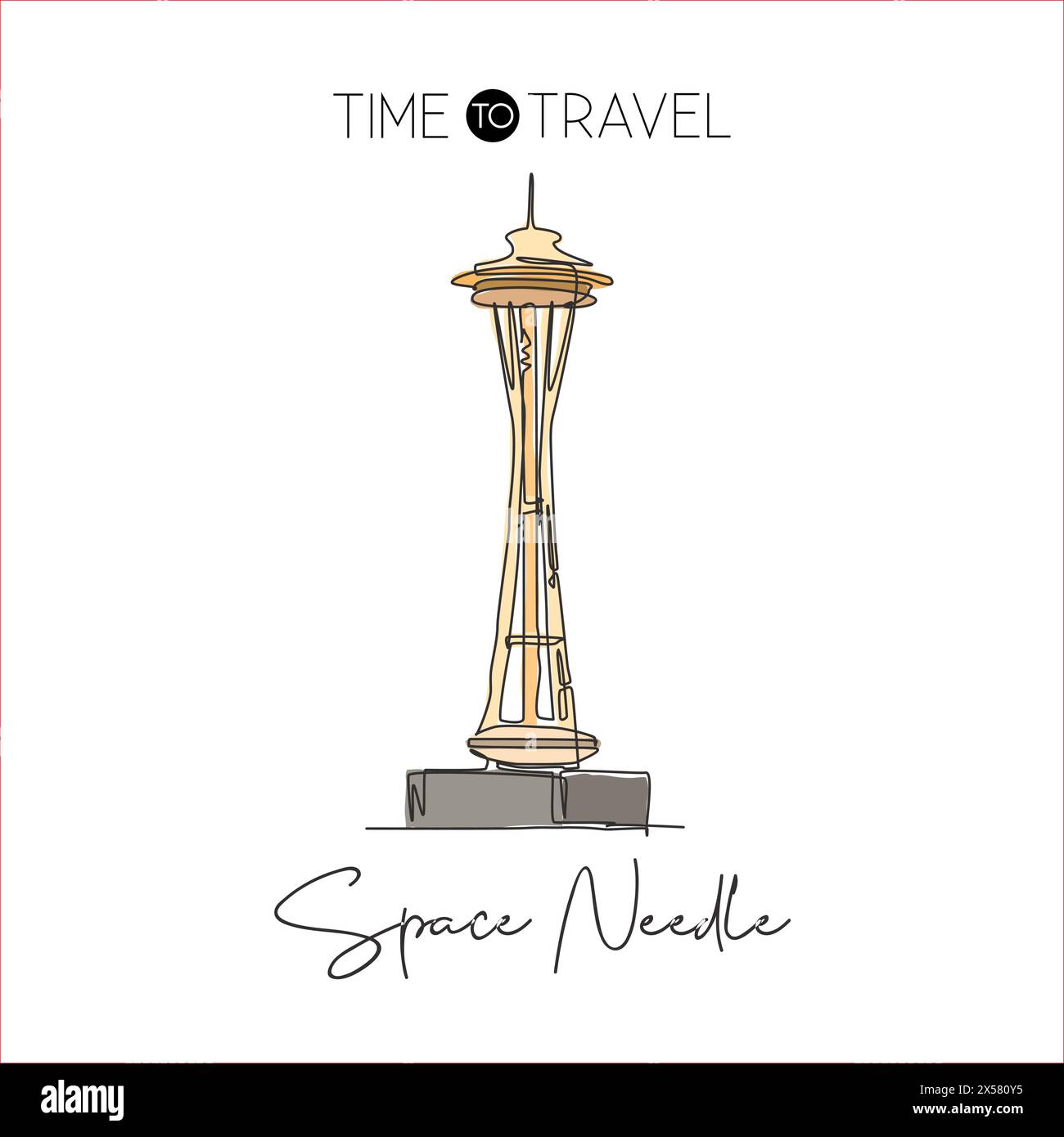 Iconic to seattle Stock Vector Images - Alamy