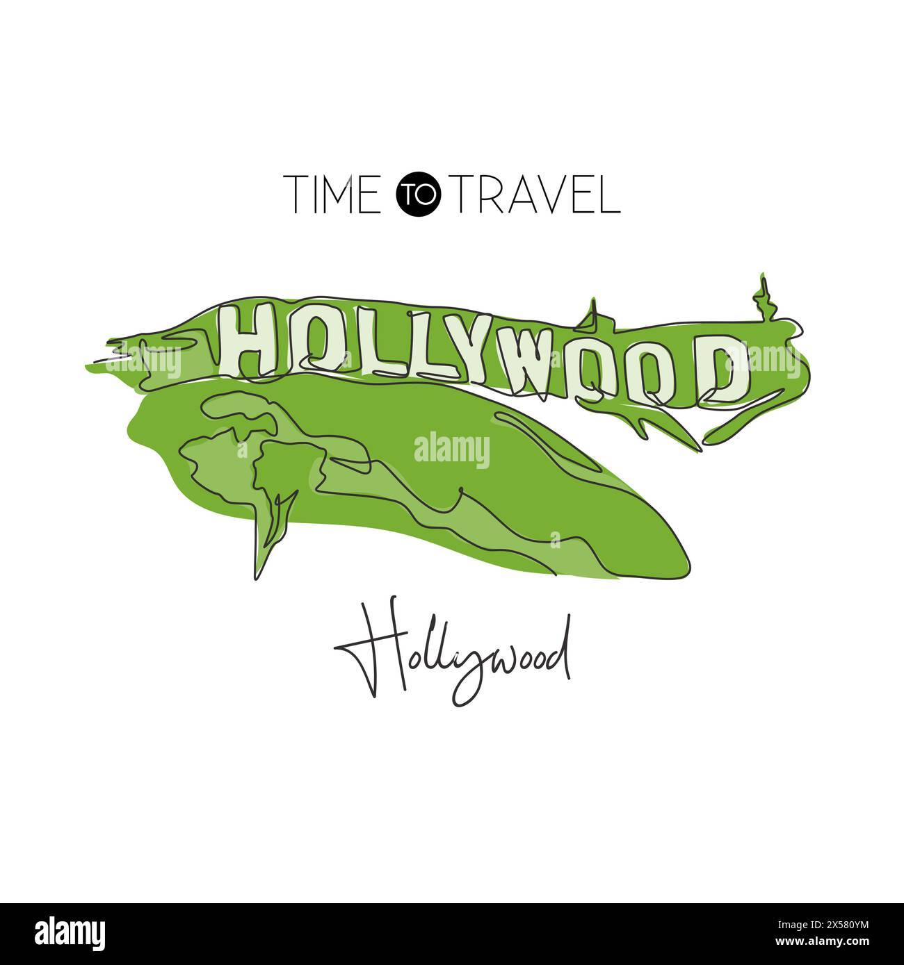 Usa california tourist attraction Stock Vector Images - Alamy