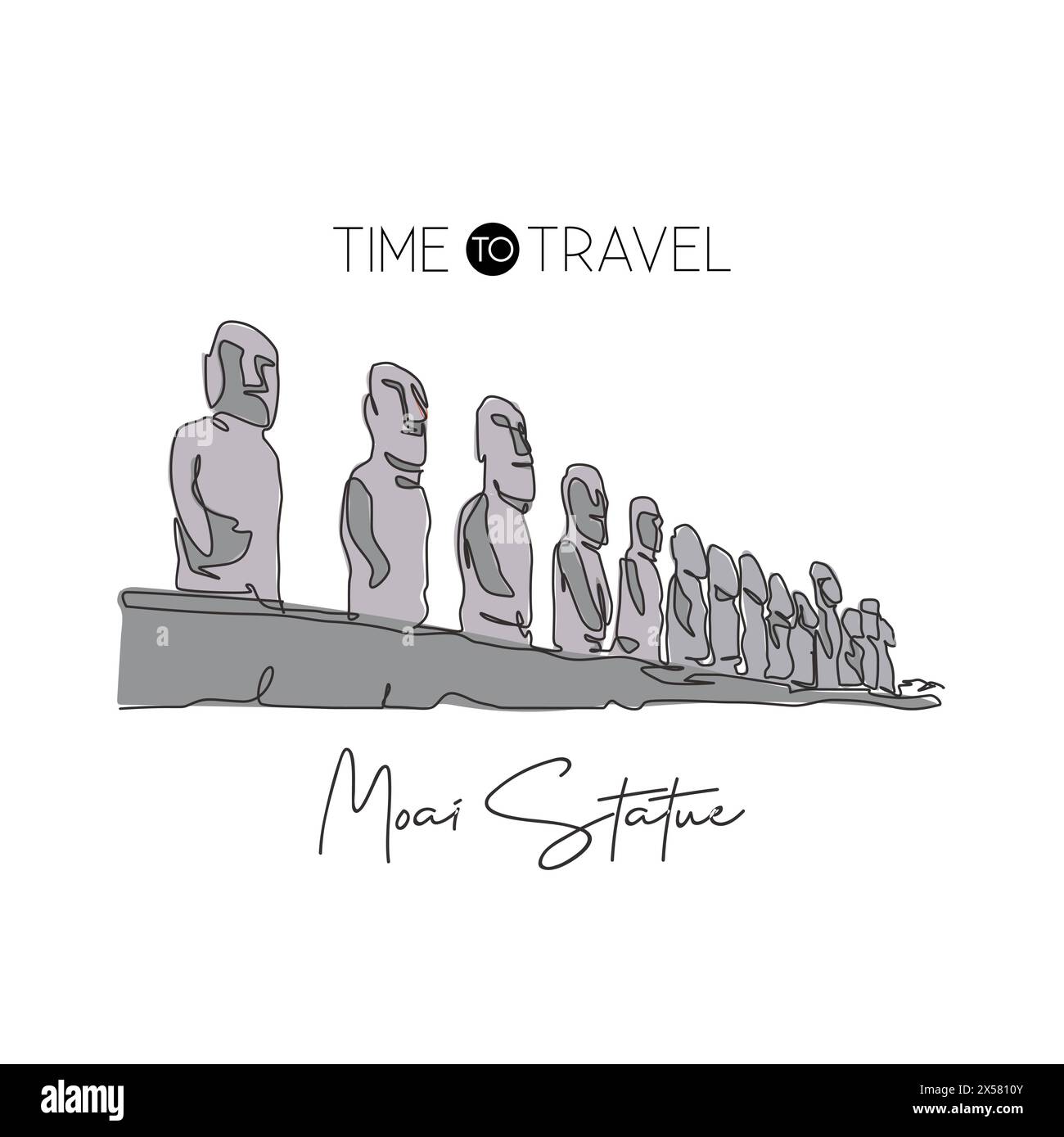 Rapa nui chile world heritage Stock Vector Images - Alamy