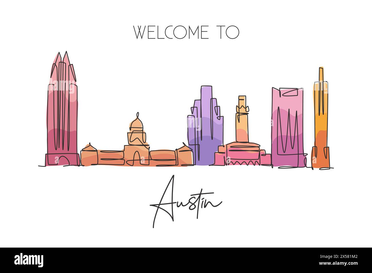 Texas capitol view Stock Vector Images - Alamy