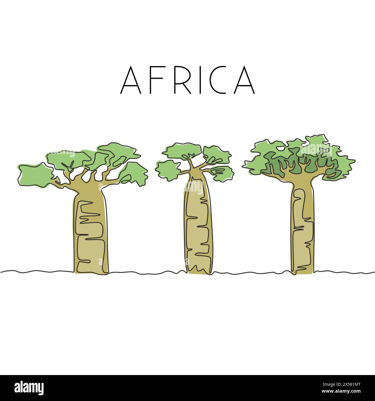 Adansonia digitata leaf Stock Vector Images - Alamy