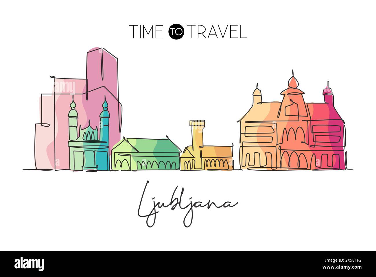 View historical center medieval town Stock Vector Images - Alamy