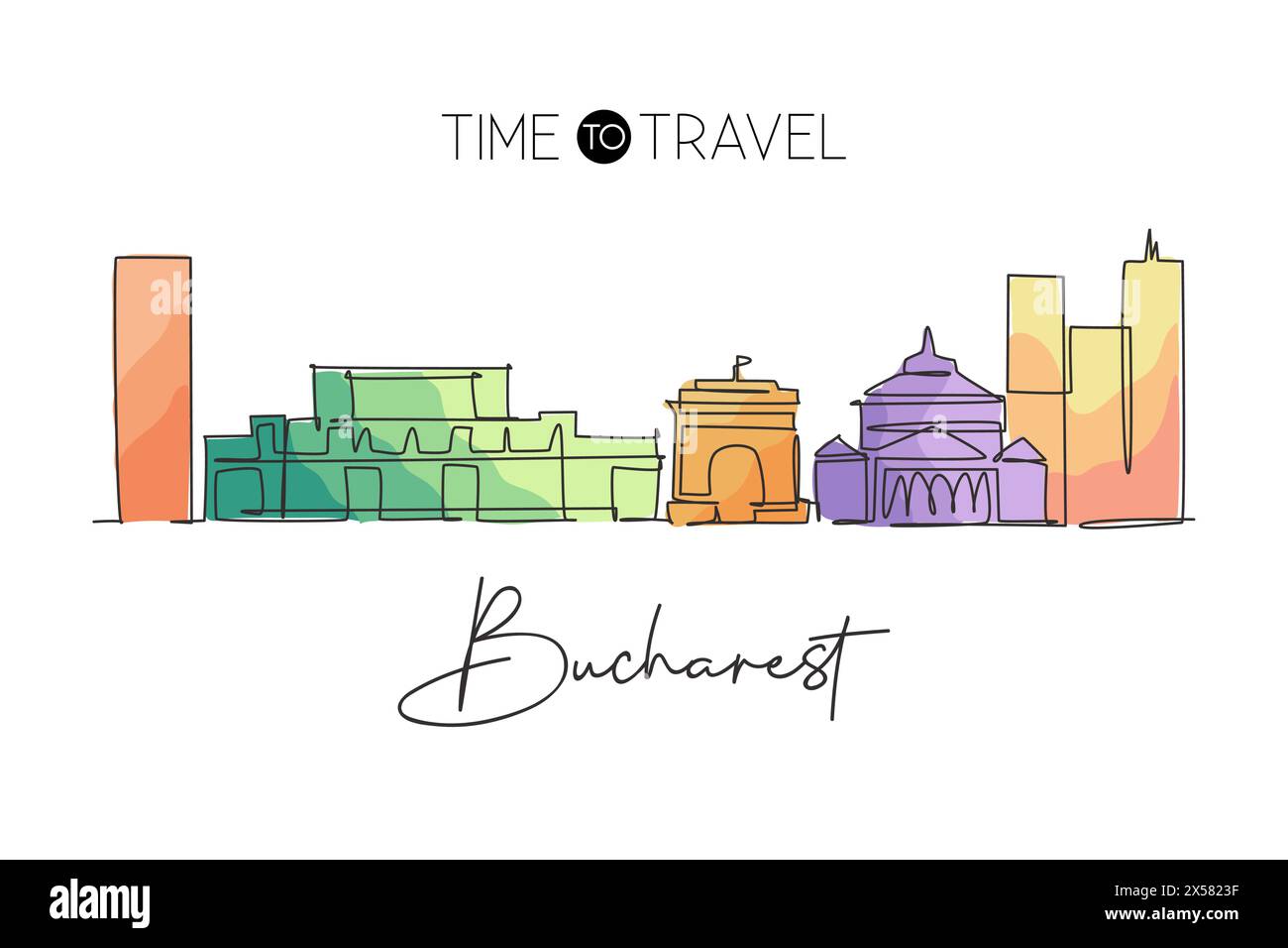 Bucuresti city view Stock Vector Images - Alamy