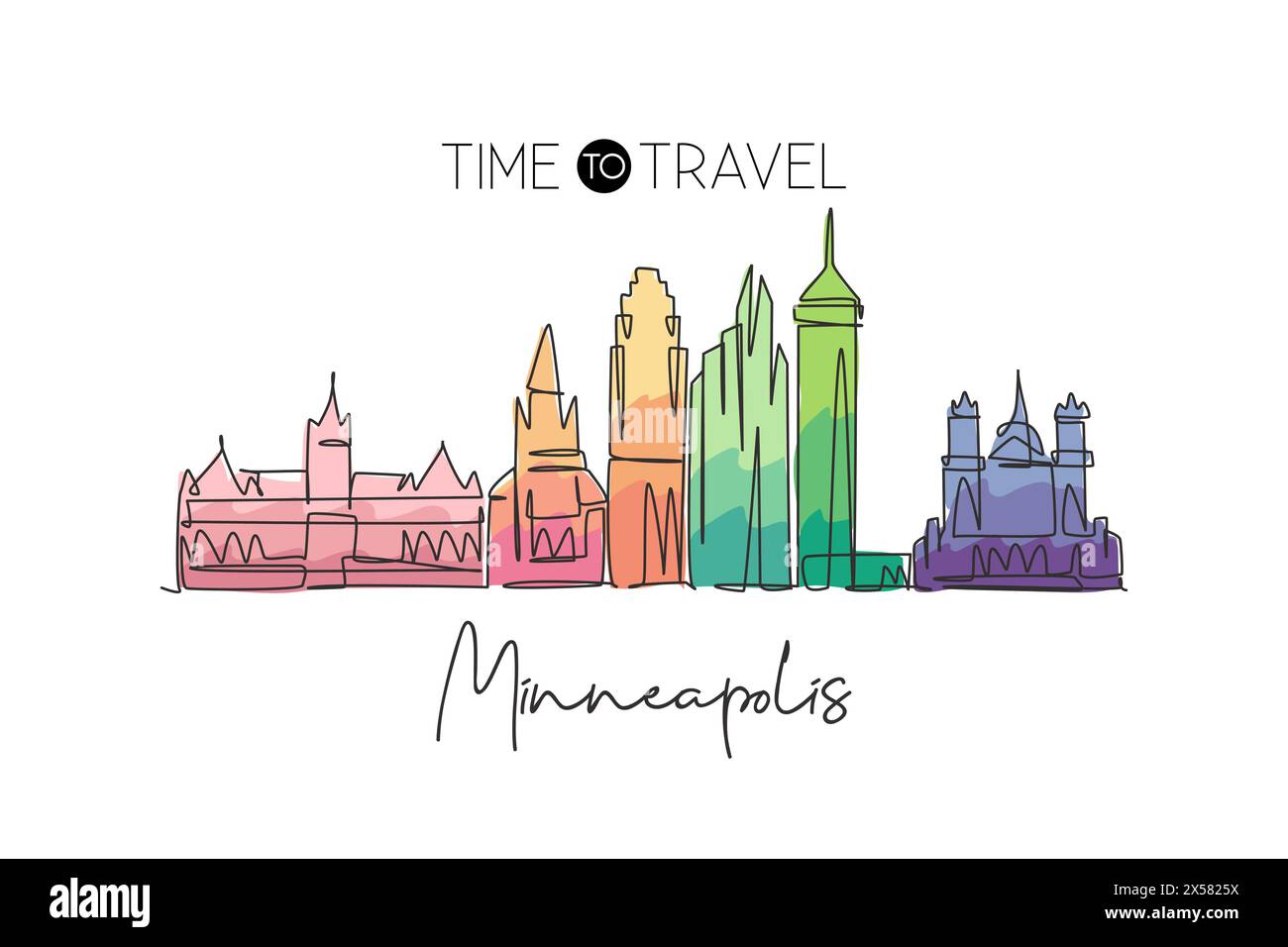 City sky line at night Cut Out Stock Images & Pictures - Alamy