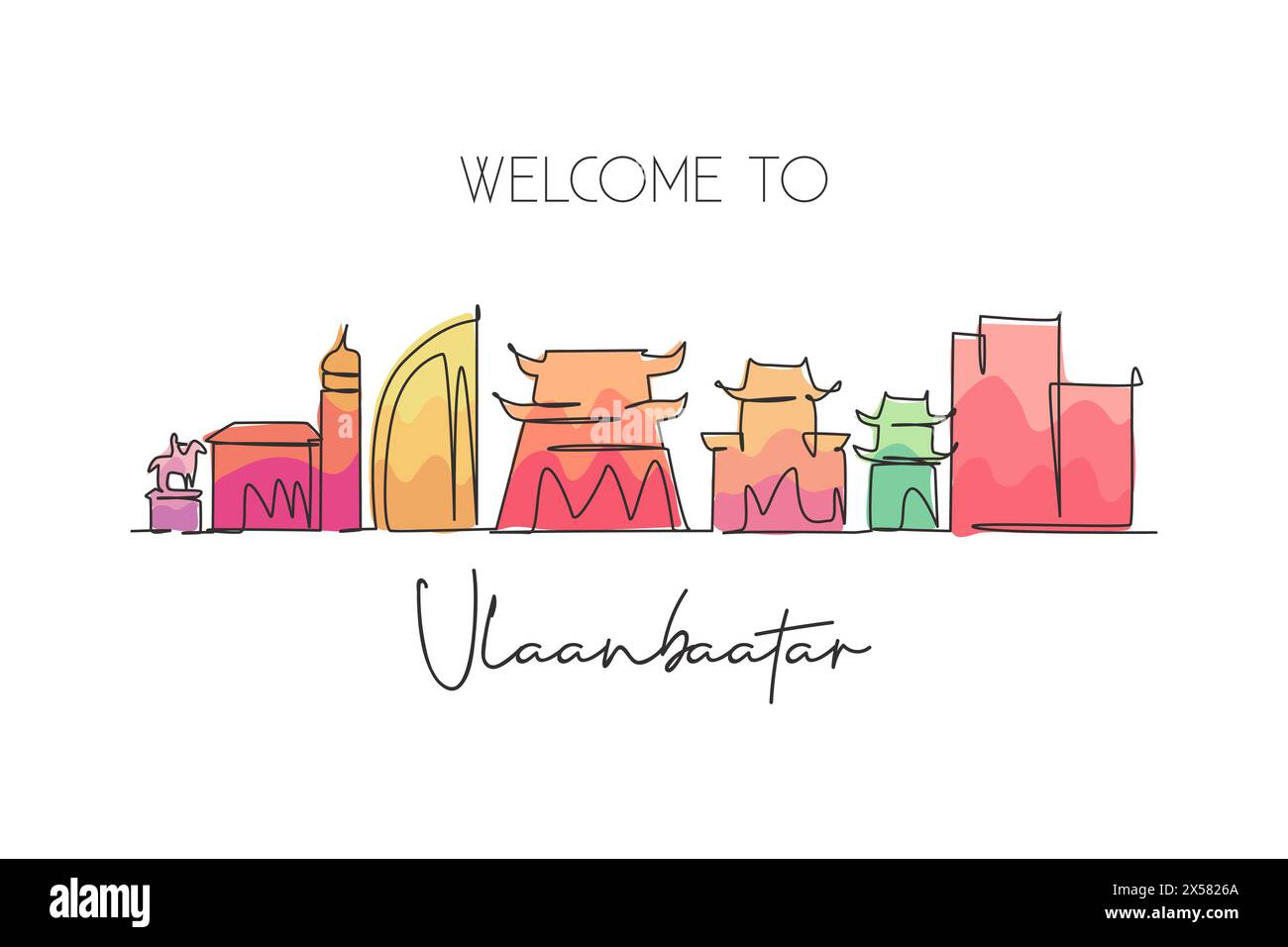 Ulan bator building Cut Out Stock Images & Pictures - Alamy