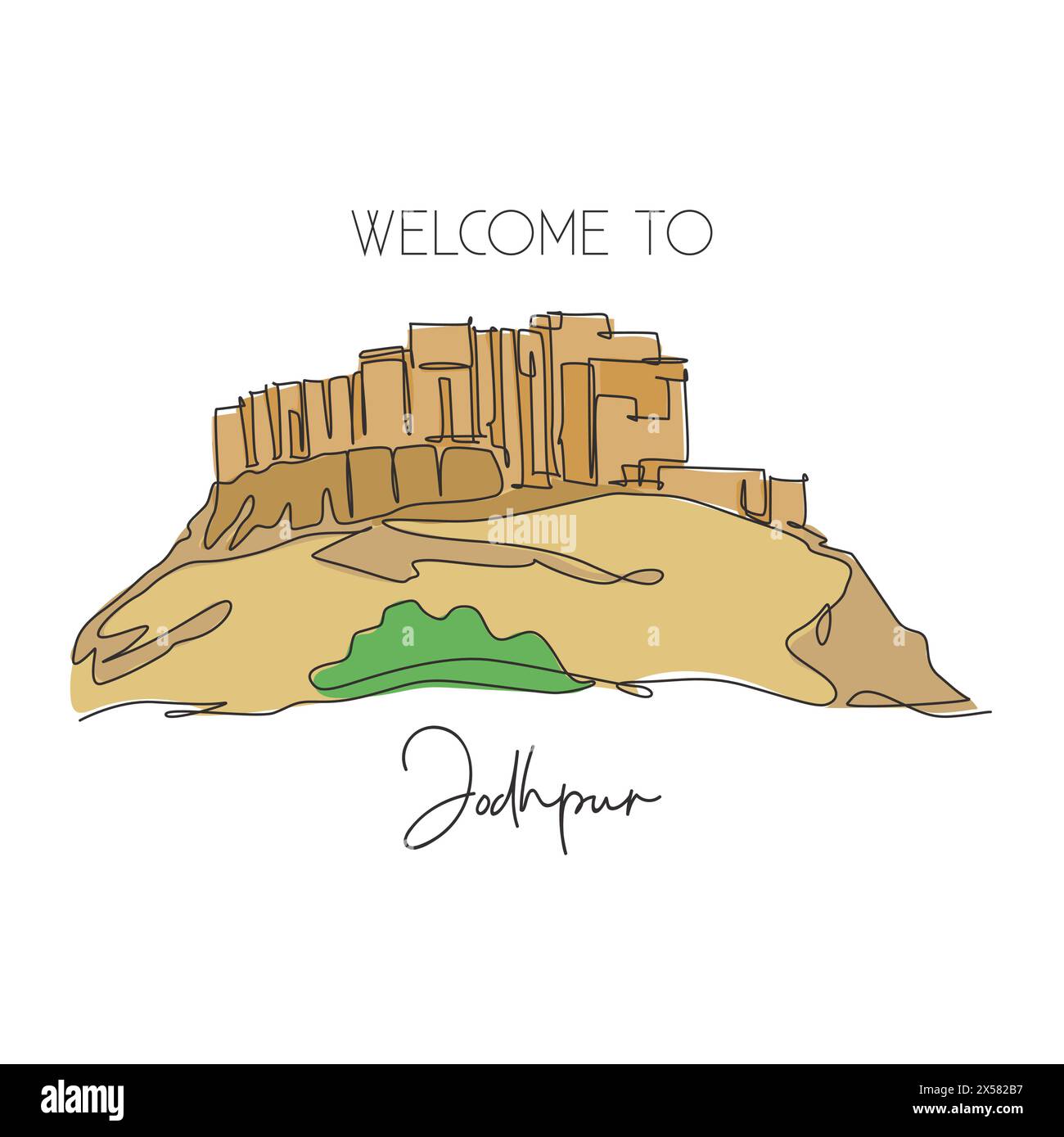 Mehrangarh fort rajasthan Stock Vector Images - Alamy