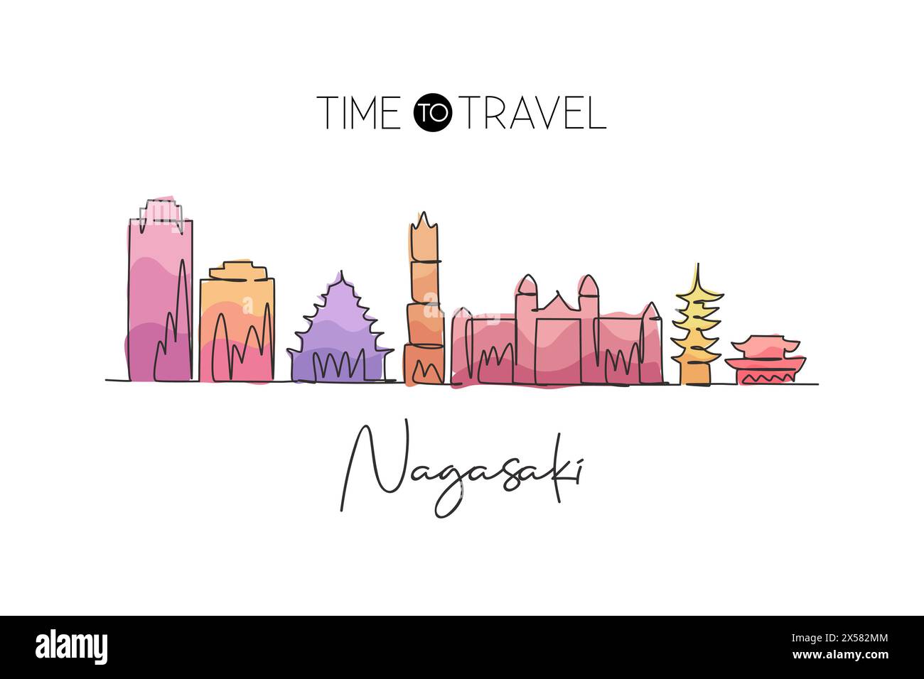 Japanese historical town Cut Out Stock Images & Pictures - Alamy