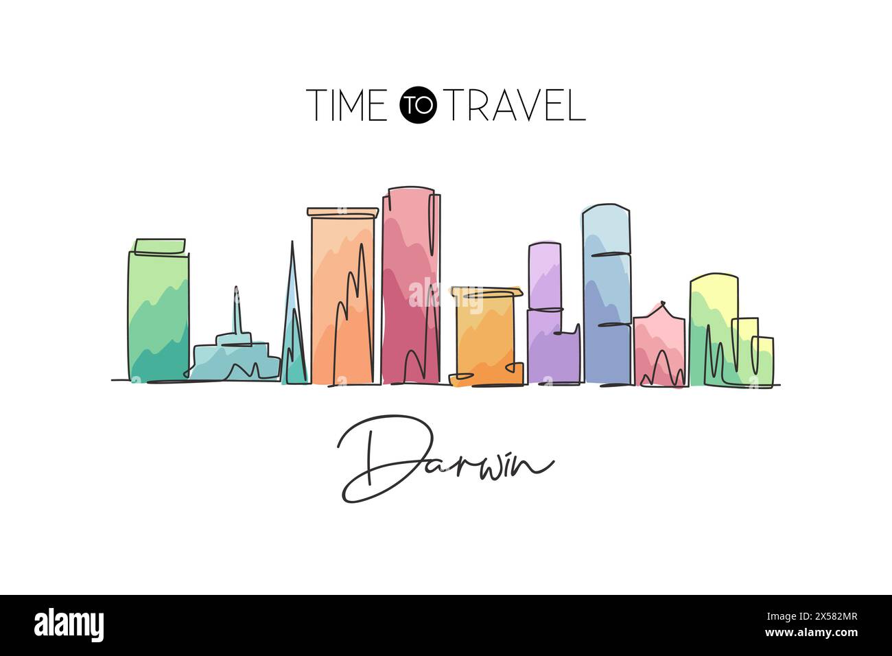 Sign darwin city Stock Vector Images - Alamy