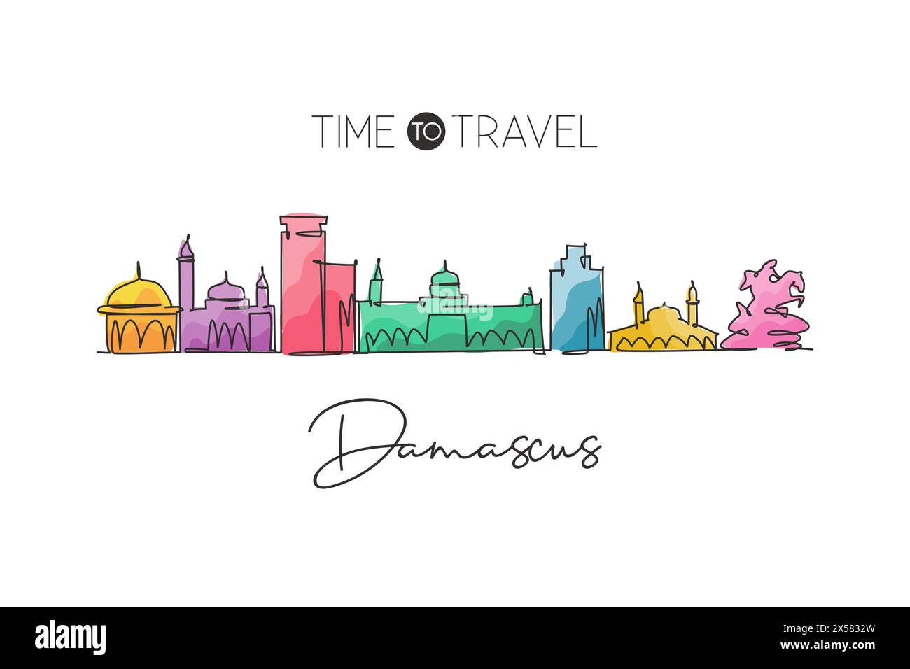 Damascus home Stock Vector Images - Alamy