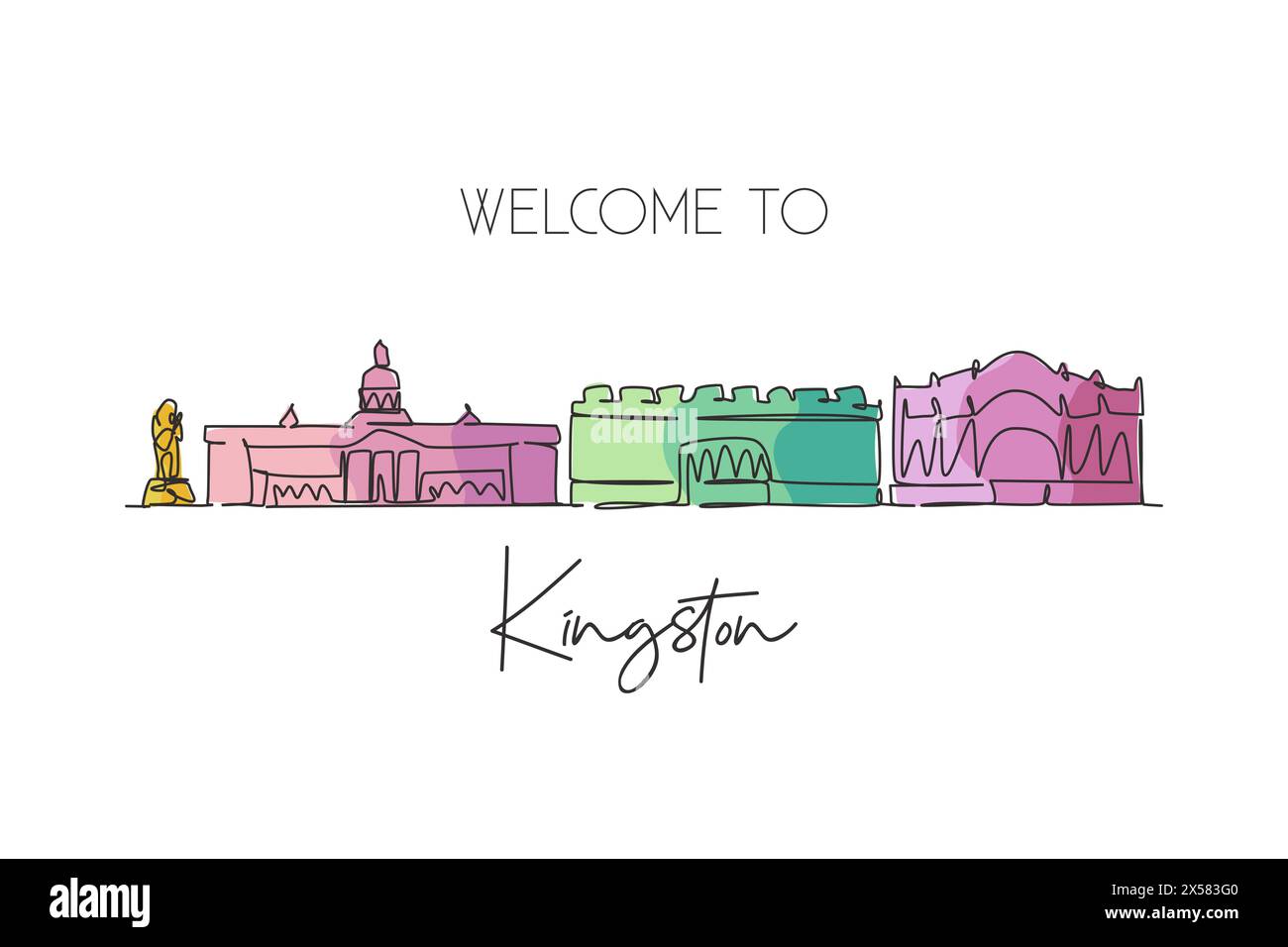 Kingston city Stock Vector Images - Alamy