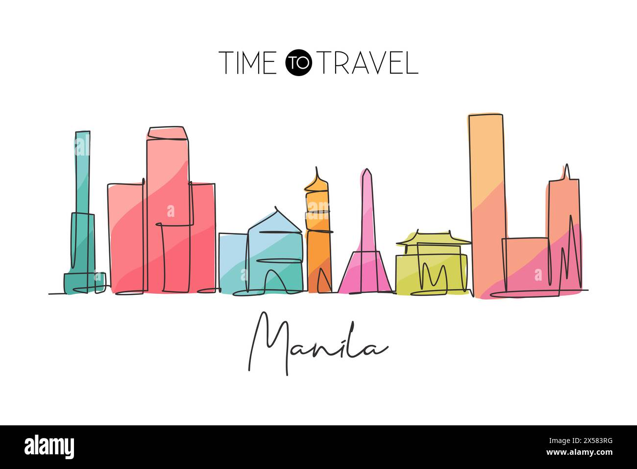 Makati view Stock Vector Images - Alamy