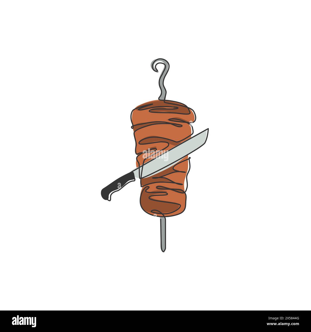 Shawarma drawing hi-res stock photography and images - Alamy