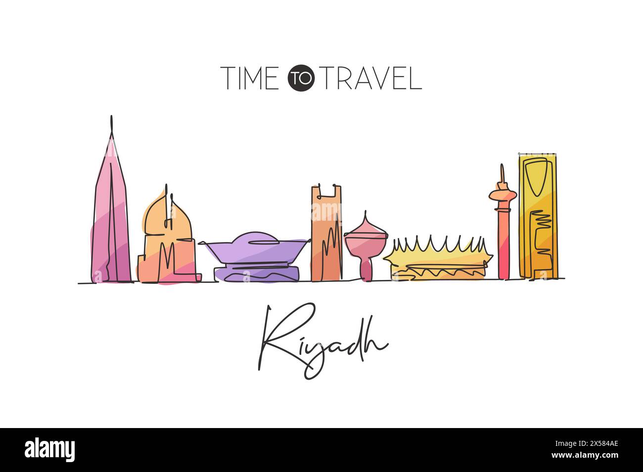 Saudi arabian landscape Stock Vector Images - Alamy