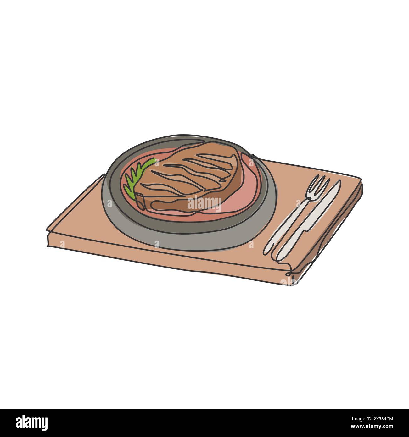 Steak restaurant Stock Vector Images - Alamy