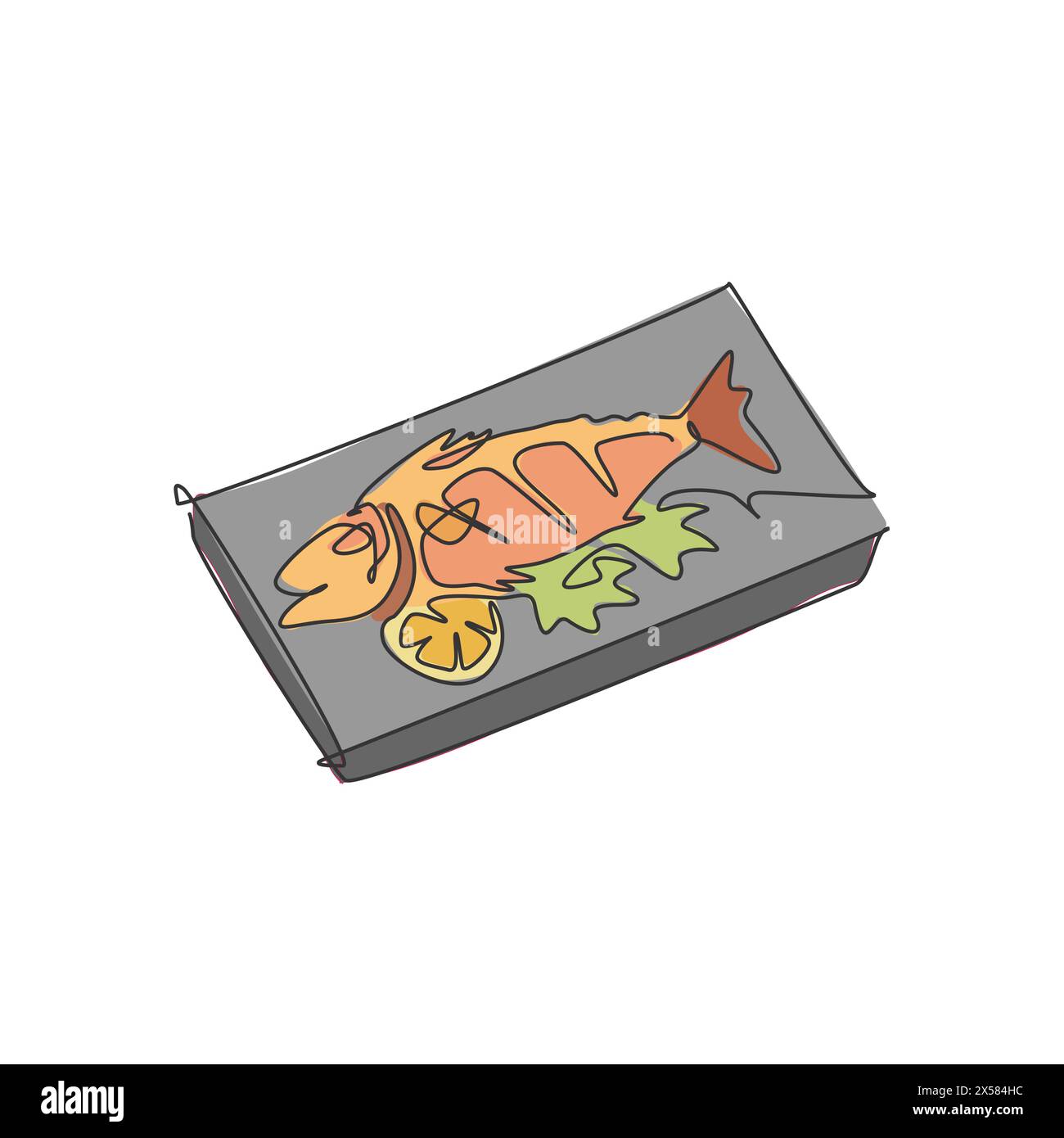 Fresh fish prepared hot Cut Out Stock Images & Pictures - Alamy