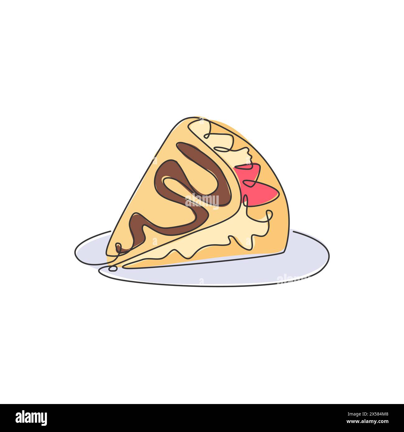 Crepes cooking Stock Vector Images - Alamy