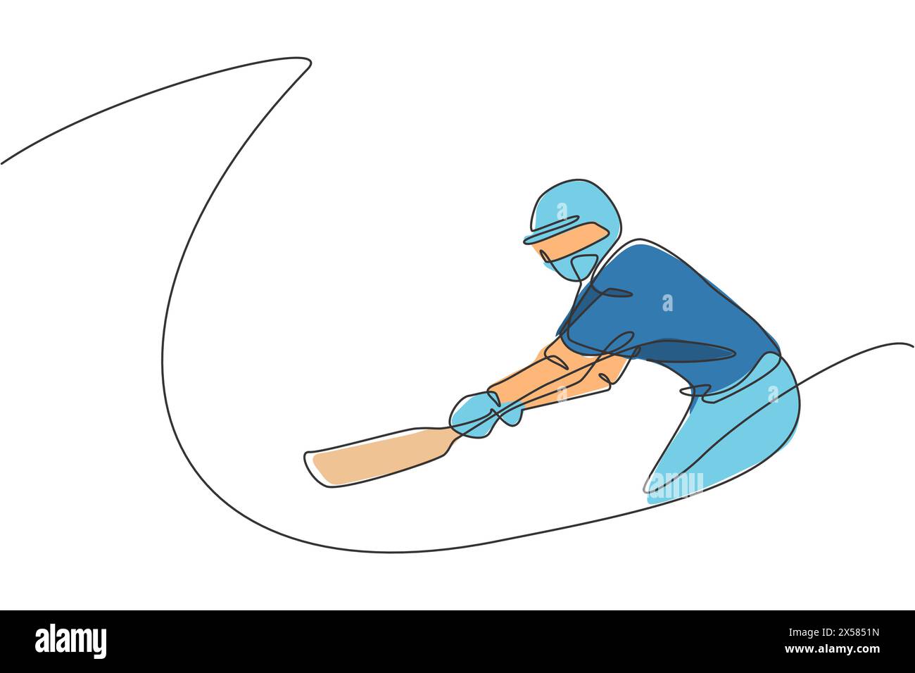 Cricket batsman playing shot Stock Vector Images - Alamy