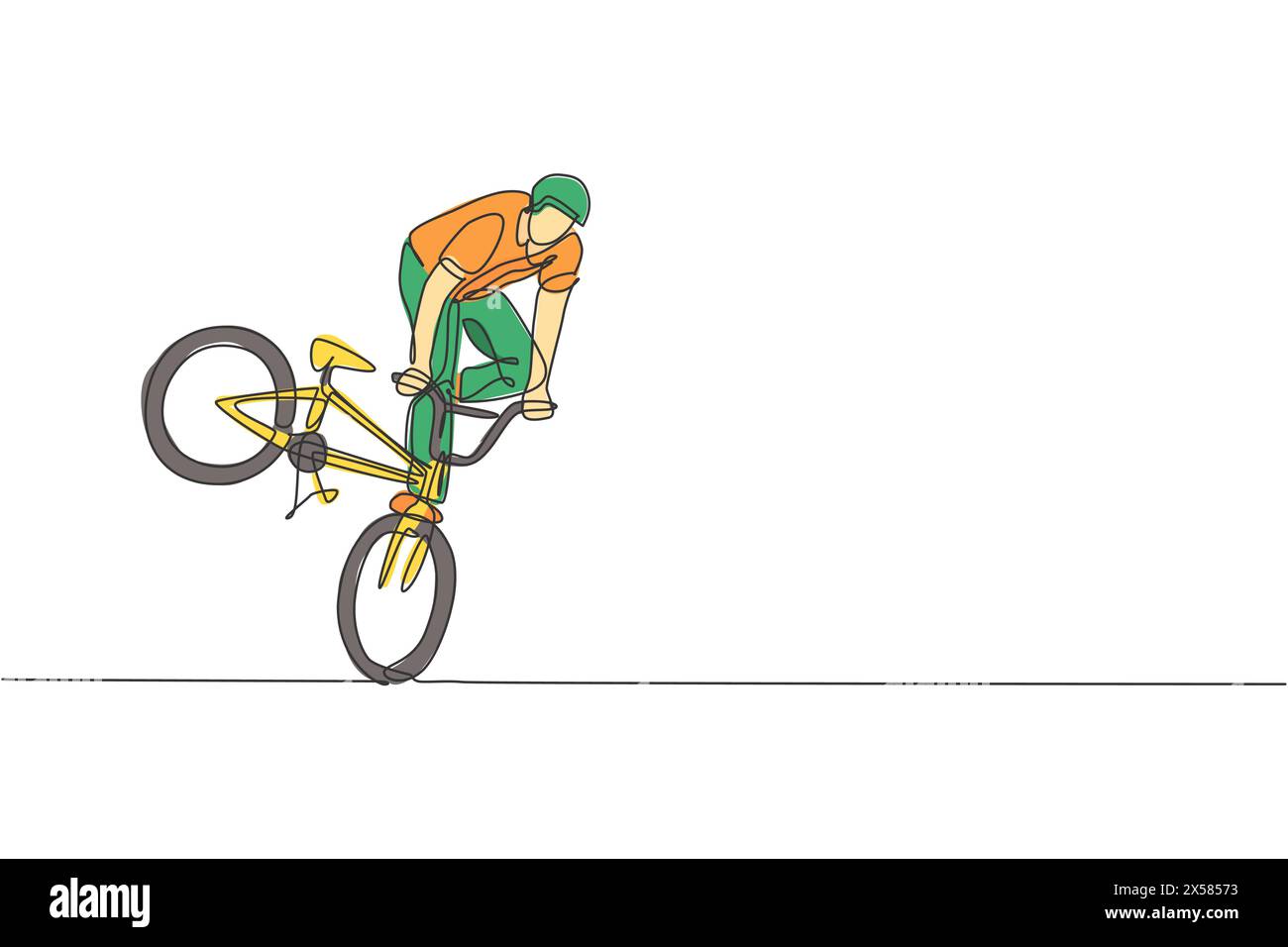 Stunt trick vector vectors hi-res stock photography and images - Alamy