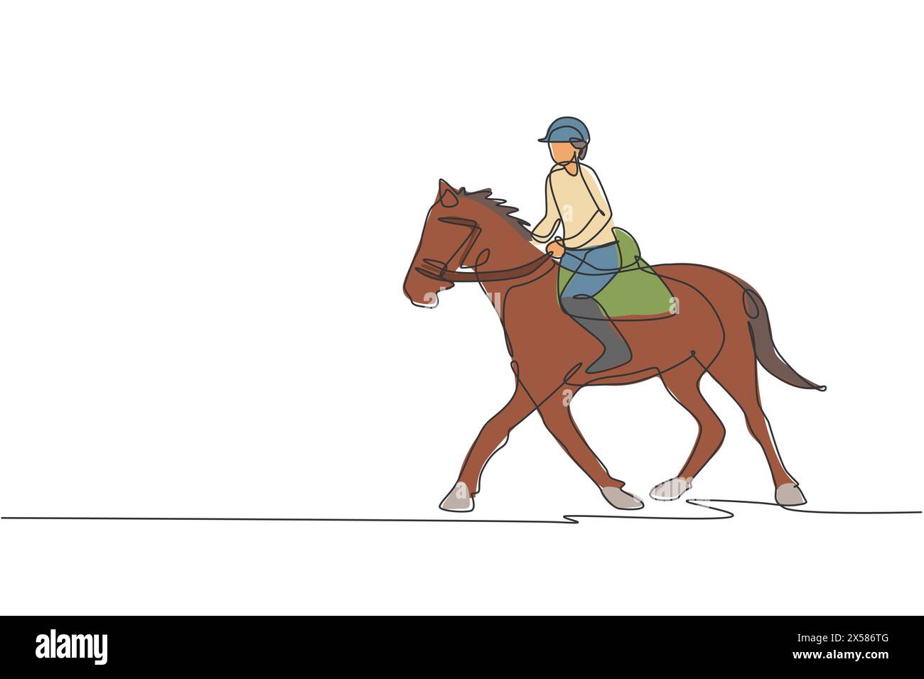 Male rider in action Stock Vector Images - Alamy