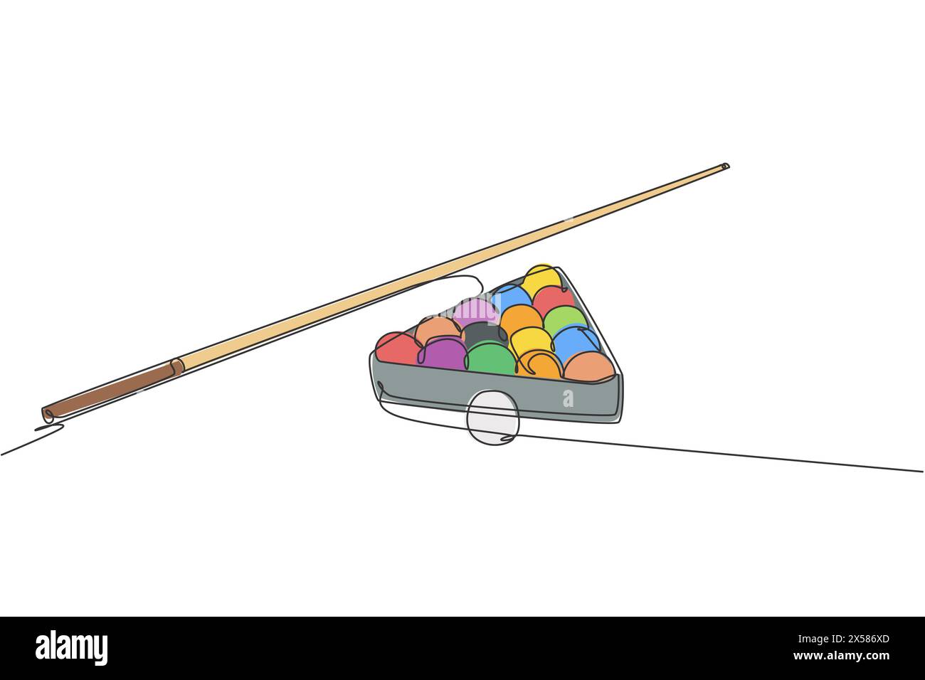 Billiards pyramid Stock Vector Images - Alamy