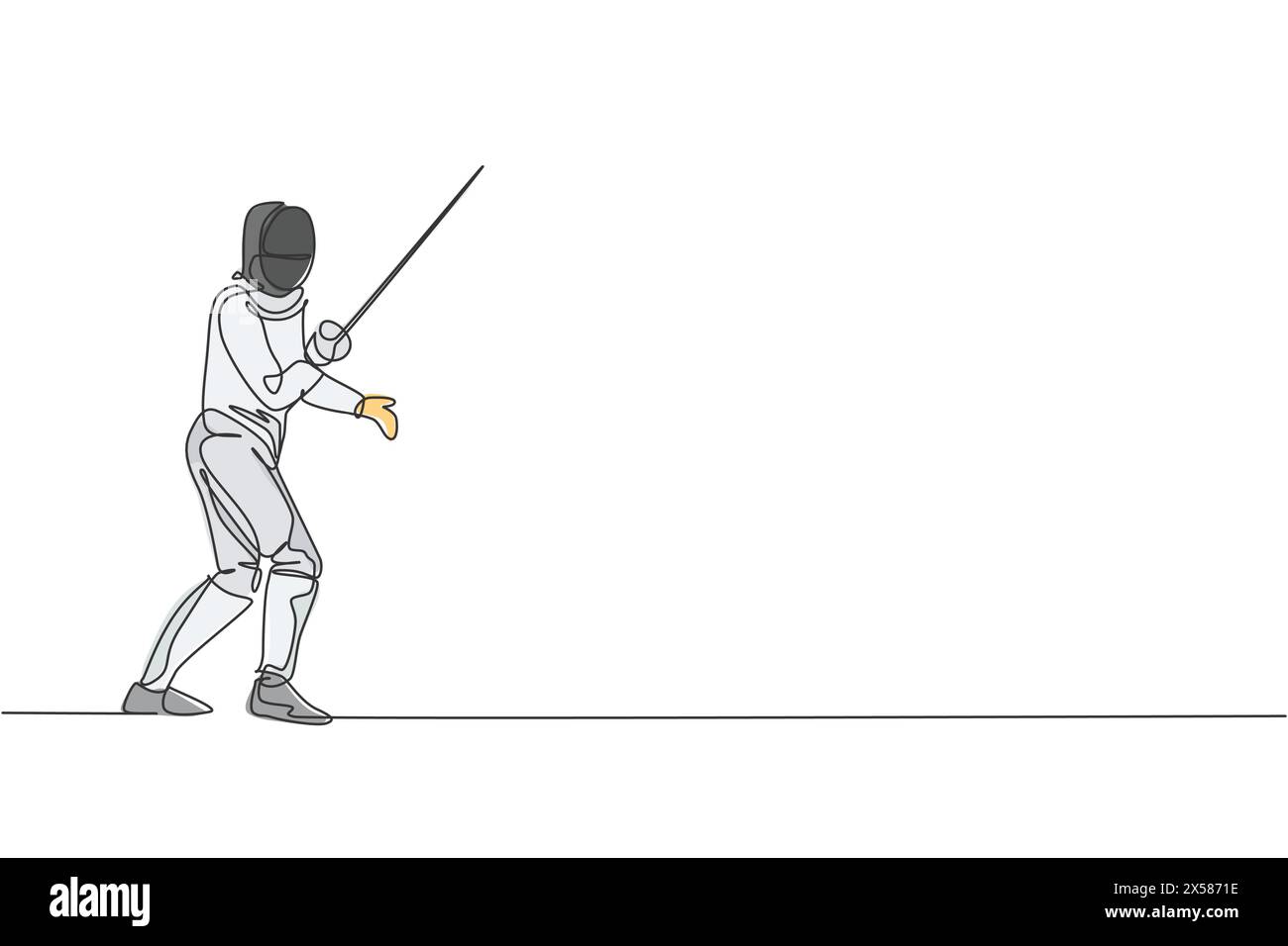 Fencer illustration hi-res stock photography and images - Alamy