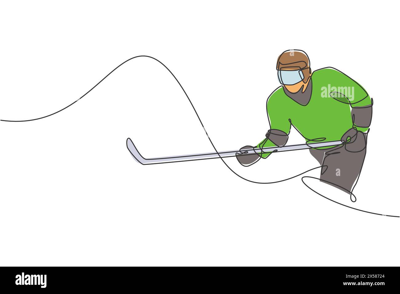 Young man playing ice Stock Vector Images - Alamy