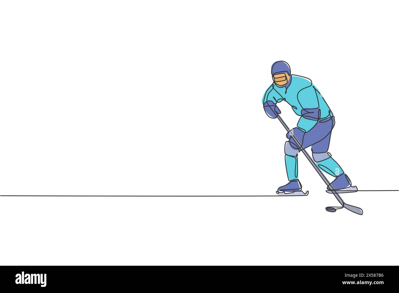 Running young male hockey hi-res stock photography and images - Alamy