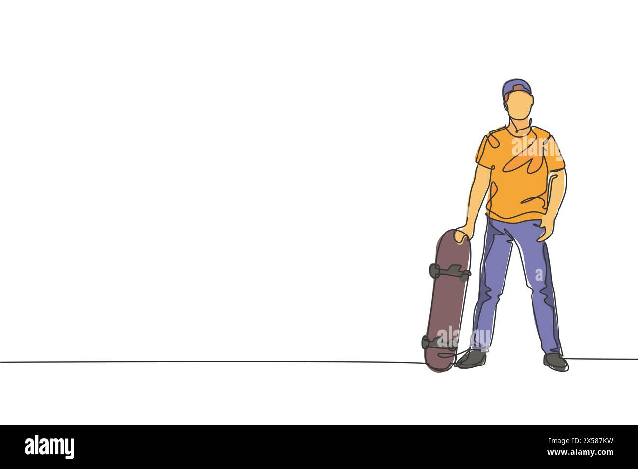 Attractive young man outdoor in Stock Vector Images - Alamy