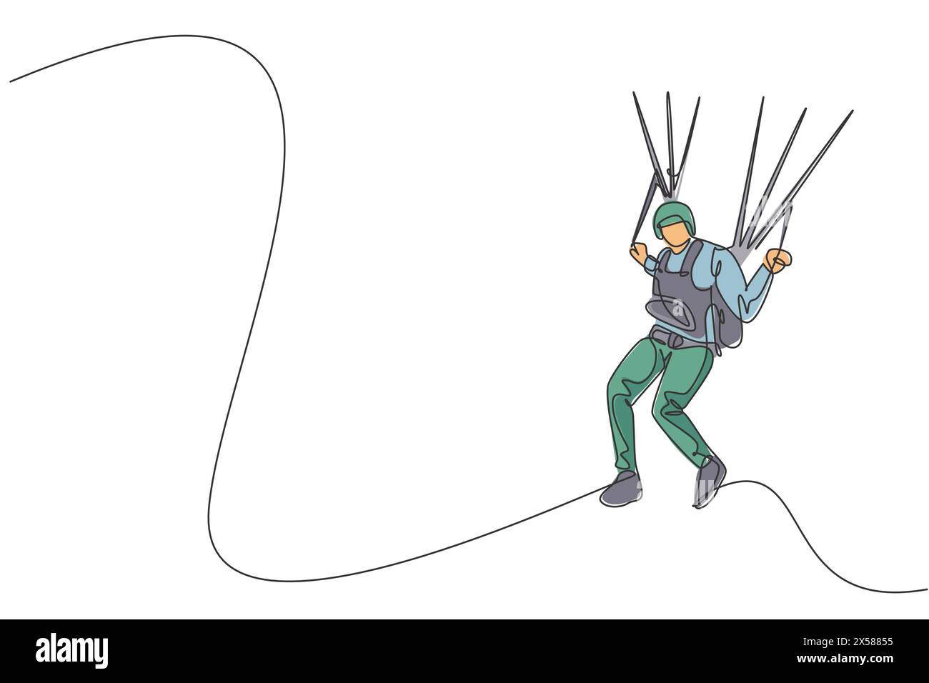 Paraglider Stock Vector Images - Alamy