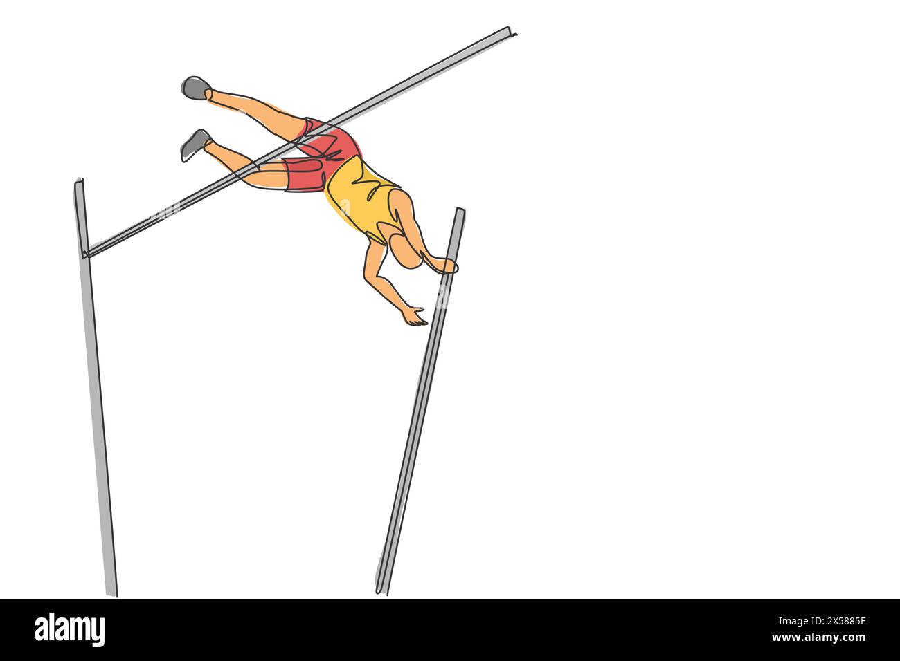 Pole vault bar Stock Vector Images - Alamy